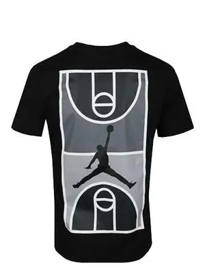JORDAN Back Stadium Large Printing Short Sleeve - Black