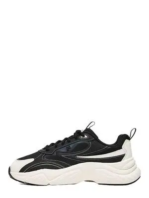 FILA FUSION Athletic Lace-up Sneakers - Black/white