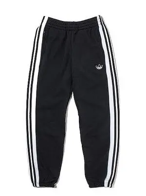 Adidas Originals 3-stripe Panel Sweatpants Logo - Black
