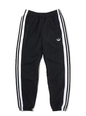 Adidas Originals 3-stripe Panel Sweatpants Logo - Black