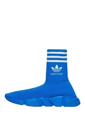 Balenciaga X Adidas Originals Speed 1.0 Sock Sneakers - Blue/white