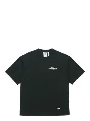 Adidas Originals Tgp Ss Back Printed Sports Short Sleeve - Black