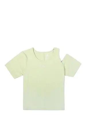 CONVERSE Twisted Knits Slim Asymmetrical T-shirt - Green