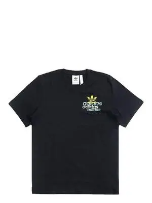Adidas Originals Logo Printing Short Sleeve - Black