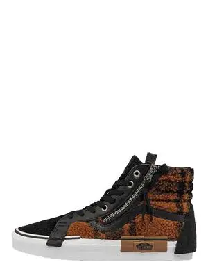 VANS High Top Skate Shoes - Black/brown