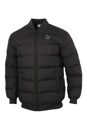 PUMA Puffer Down Jacket With Logo - Black