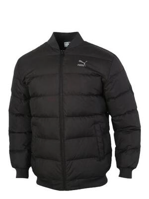 PUMA Puffer Down Jacket With Logo - Black