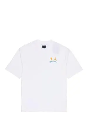 JORDAN Air Jordan X Union Crossover Ss22 Solid Color Breathable Logo Round Neck Short Sleeve Asia Edition White Default Color
