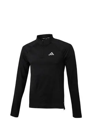 Adidas Gym+ Training 1/4-zip Long Sleeve T-shirt - Black