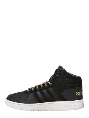 Adidas Hoops 2.0 Mid Top Sneakers - Black