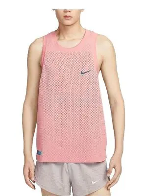 Nike Dri-fit Run Division Rise 365 Running Tank Top - Pink/black