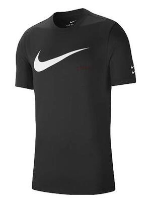 Nike Large Logo Short Sleeve T-shirt - Black