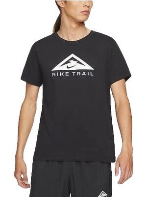 Nike Dri-fit Graphic Print Short Sleeve T-shirt - Black