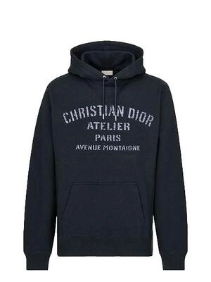 Dior Atelier Pullover Hoodie - Blue