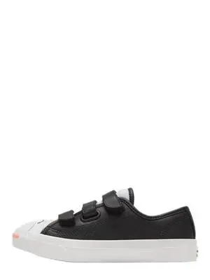 CONVERSE Jack Purcell Low Top Sneakers With Velcro Fastening - Black/white