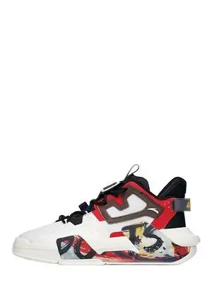 ANTA Badao 3 Sneakers - White/black/red