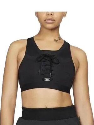 Nike Dri-fit Swoosh Air Force 1 Sports Bra - Black
