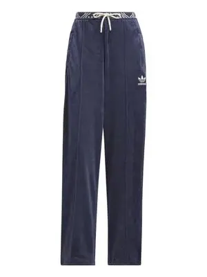 Adidas Velour Track Pants - Blue