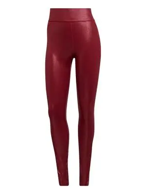 Adidas Stella Mccartney Shiny Training Leggings Asia Sizing - Red