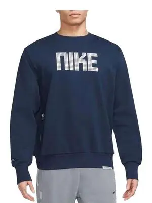 Nike Dri-fit Standard Issue Soccer Crewneck Sweatshirt - Blue/white