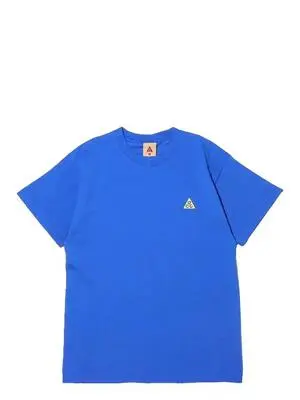 Nike Embroidered Logo Sports Short Sleeve Blue T-shirt - Multi-color