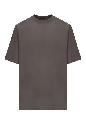 Balenciaga Balenciaga Care Label T-shirt Medium Fit 'grey Black' Grey/black