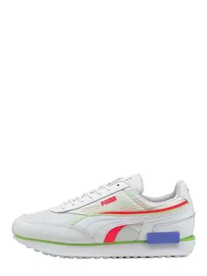 PUMA Future Rider 'double Spectra' Sneakers - White/sunblaze/green Glare