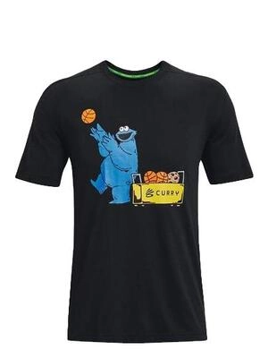 Under Armour Curry Cookie Monster T-shirt - Black