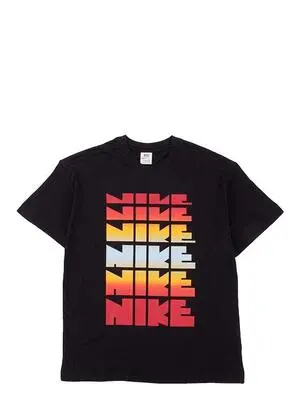 Nike Graphic Print Short Sleeve T-shirt - Black