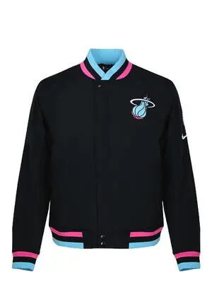 Nike Nba Miami Heat Bomber Jacket - Black