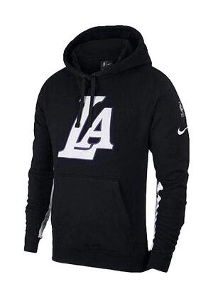 Nike Los Angeles Lakers Pullover Hoodie - Black