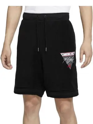 JORDAN Air Flight Diamond Knit Shorts - Black
