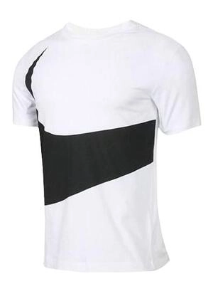 Nike Big Swoosh Logo Short Sleeve T-shirt - White