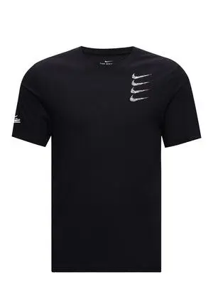 Nike Multi Swoosh Short Sleeve Crewneck T-shirt - Black
