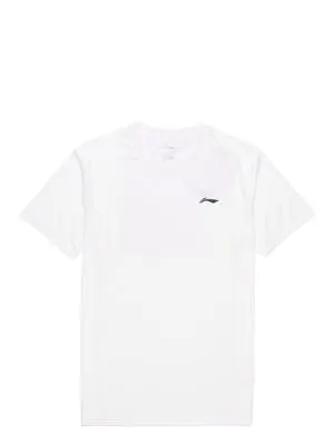 LI-NING Li-ning Basic Logo Quick-drying T-shirt 'white' White/black