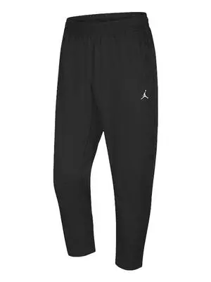 JORDAN Solid Color Logo Printing Lacing Straight Casual Pants/trousers Autumn Black - Default Color