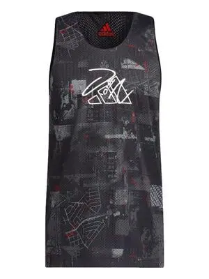 Adidas Graphic Print Sleeveless Sports Vest - Default Colorway