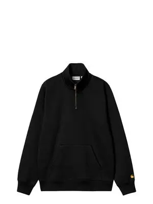 Carhartt Work In Progress Carhartt Wip Chase Fleece Half Zip Up Sweatshirt 'black' Black