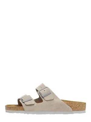 BIRKENSTOCK Birkenstock Arizona Suede Leather Sandals Grey