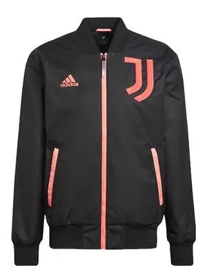 Adidas Juventus Logo Sports Jacket - Black