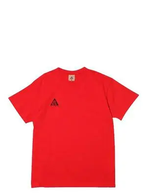 Nike Small Logo Casual Short Sleeve Large - Red