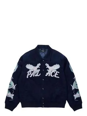 PALACE Double Dragon Embroidered Bomber Jacket - Navy