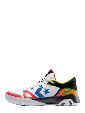 CONVERSE G4 Low Top Basketball Sneakers - White/blue/pink