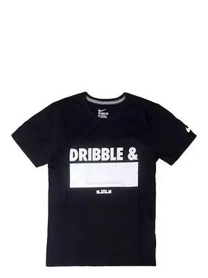 Nike Lebron James Dribble Tee Basketball Short Sleeve - Black