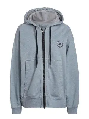 Adidas By Stella Mccartney Fleece Zip-up Hoodie - Grey