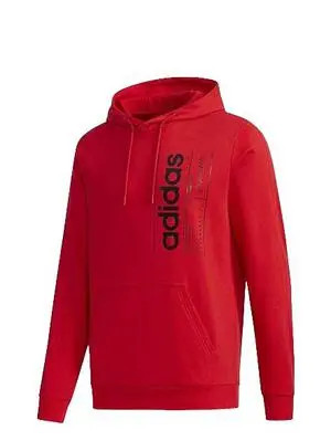 Adidas Sports Pullover With Logo Detailing - Red