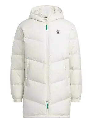 Adidas Padded Down Parka With Hood - White