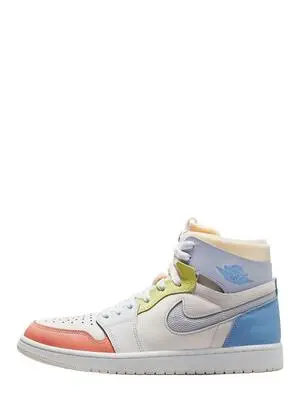 JORDAN 1 Zoom Air Comfort High 'to My First Coach - White/blue/pink