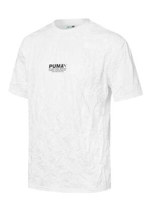 PUMA Avenir Casual Sports Round Neck Short Sleeve - White