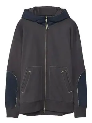 CONVERSE X Paria Farzaneh Crossover Splicing Hooded Zipper Jacket - Blue